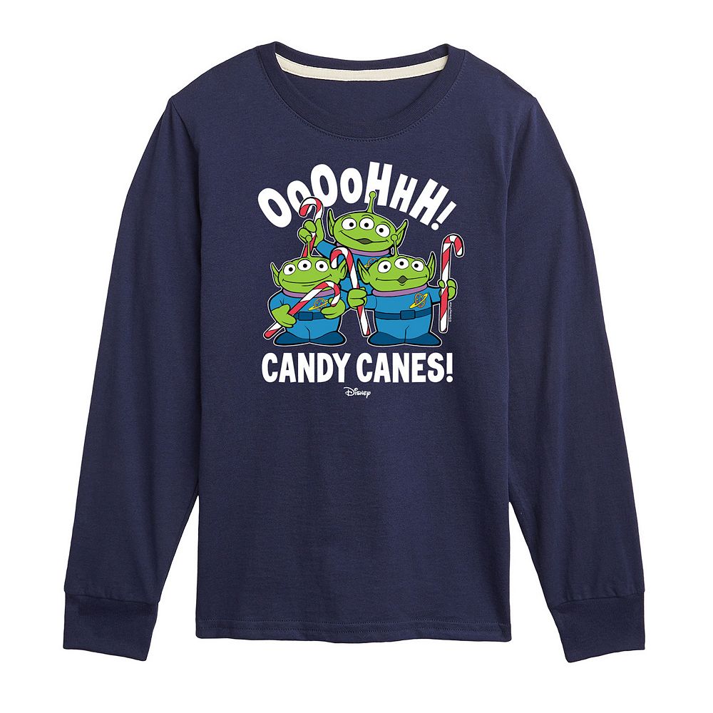 Disney / Pixar's Toy Story Aliens Boys 8-20 Candy Canes Long Sleeve ...
