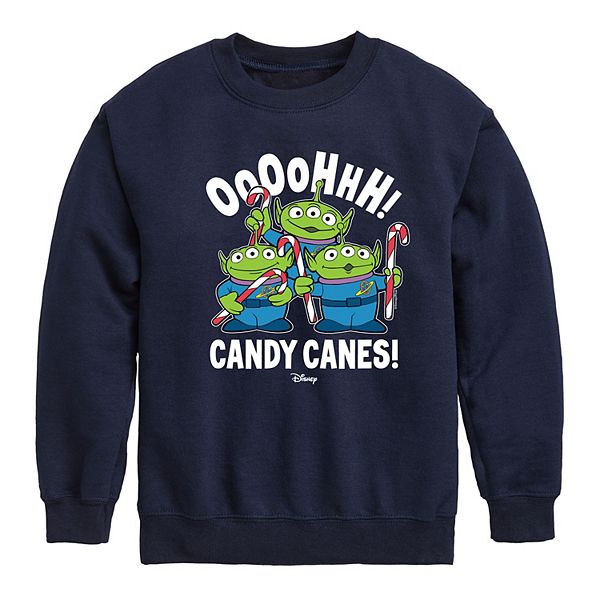 Disney / Pixar's Toy Story Aliens Boys 8-20 Candy Canes Fleece Sweatshirt