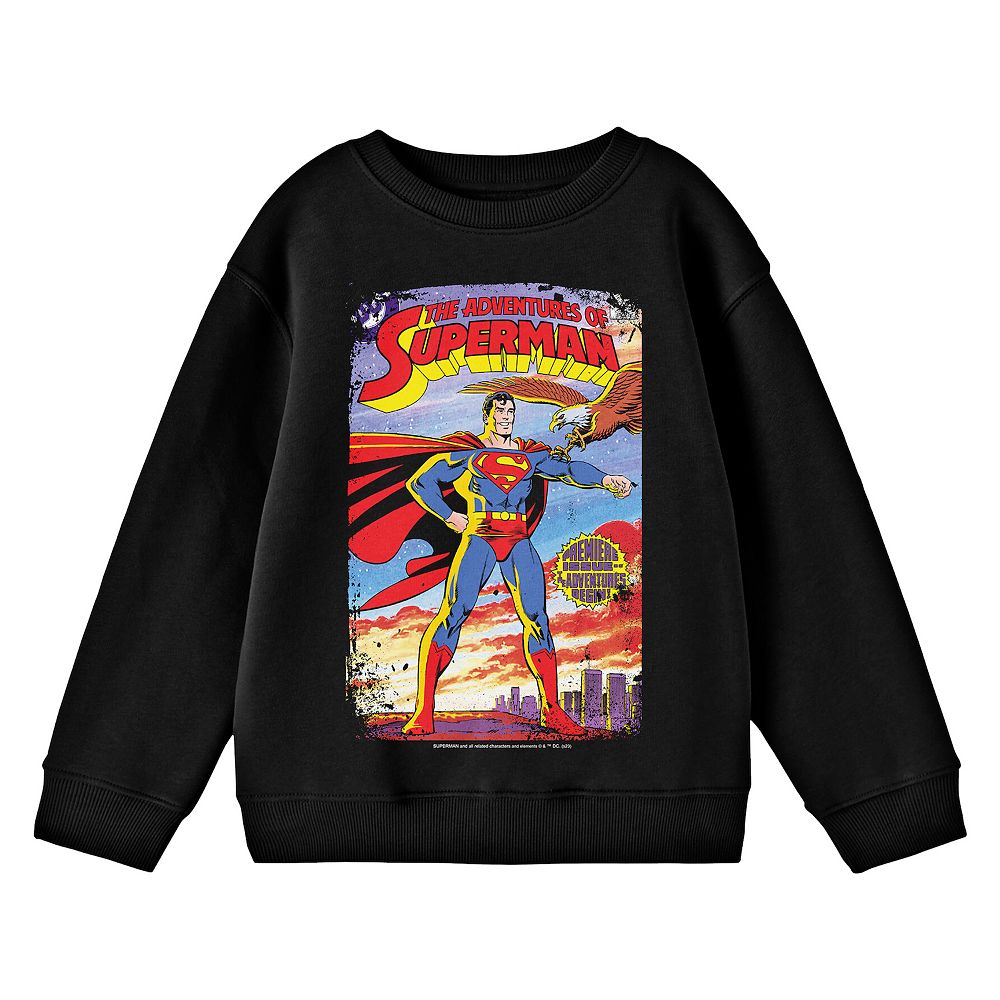 Boy's 8-20 DC Comics Superman Distressed Comic Long Sleeve