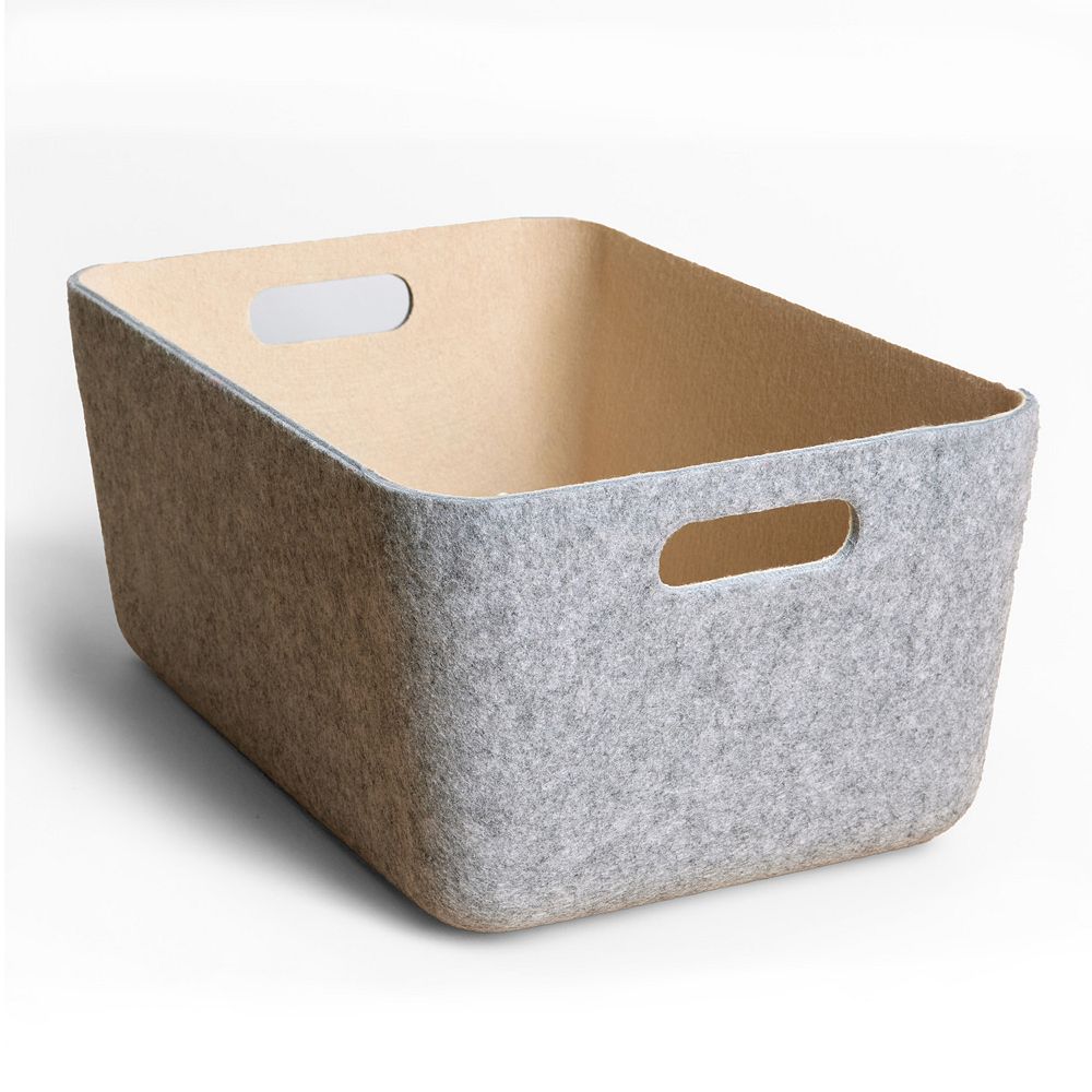 Folden Lane Molded Felt Basket - Large Light Grey