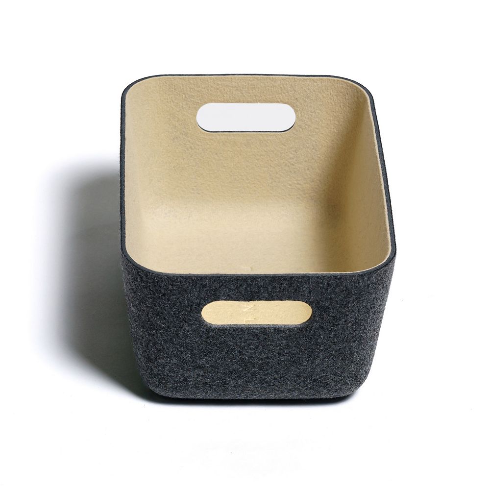 Folden Lane Molded Felt Basket - Small Dark Grey