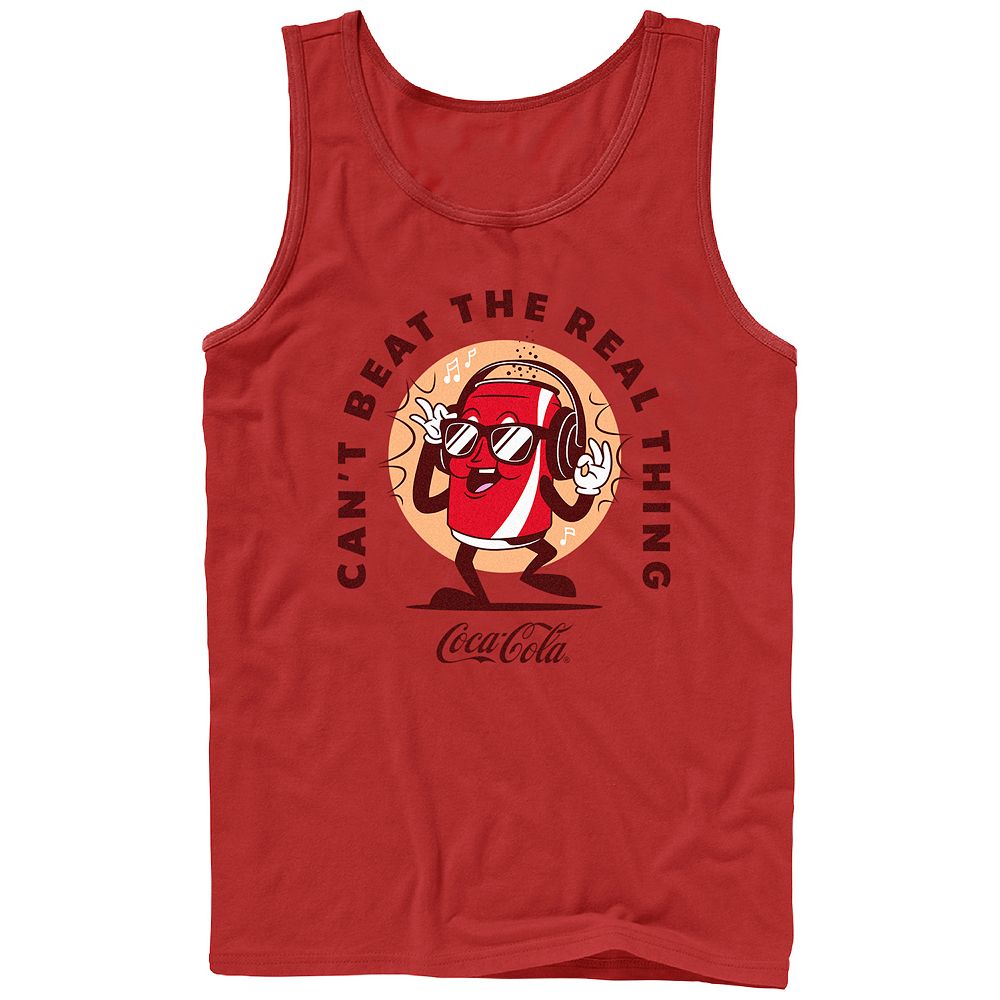 Men's Coca-Cola Cool Walking Soda Can Graphic Tank Top