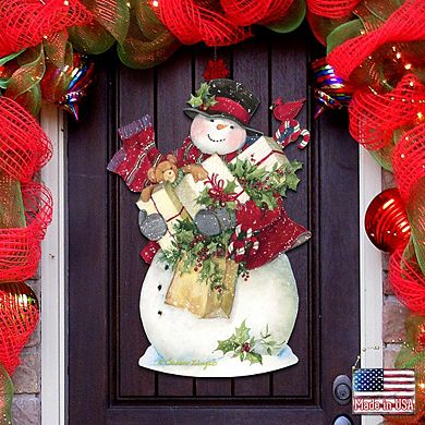 Dark Night Presents Santa 24-Inch Door Decor by Susan Winget ...