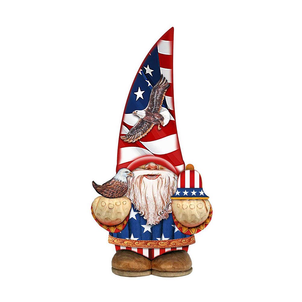 Americana Gnome Dwarf Holiday 24-Inch Door Decor by G. DeBrekht ...