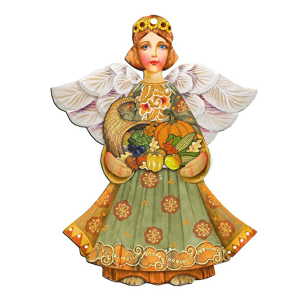 Fall Angel Thanksgiving Halloween 24-Inch Door Decor by G. DeBrekht ...