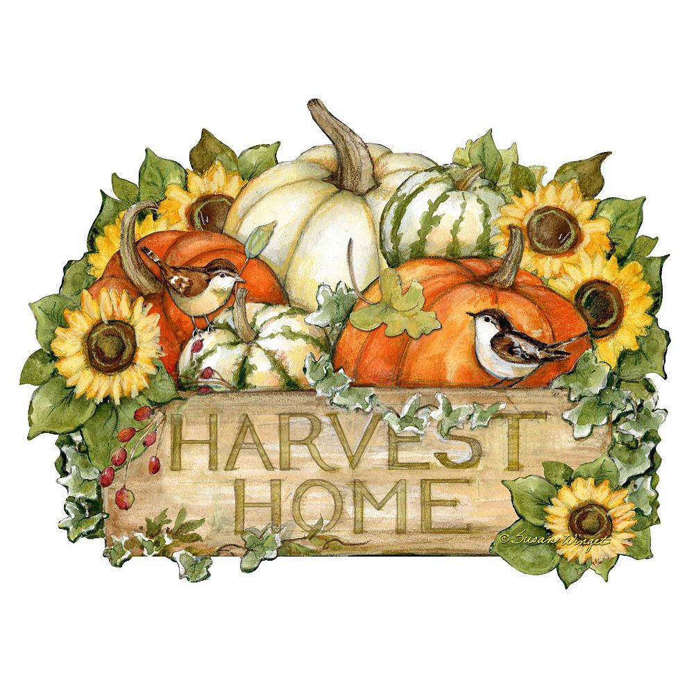 Cornucopia 20-Inch Handcrafted Wooden Door Décor by Susan Winget ...