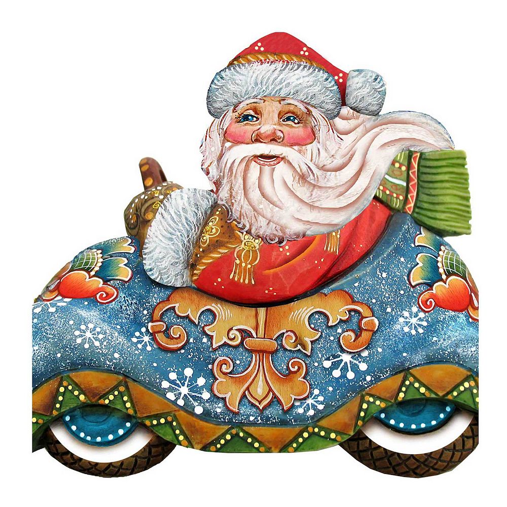 Santa In the Car Christmas 24-Inch Door Decor by G. DeBrekht - Fun ...