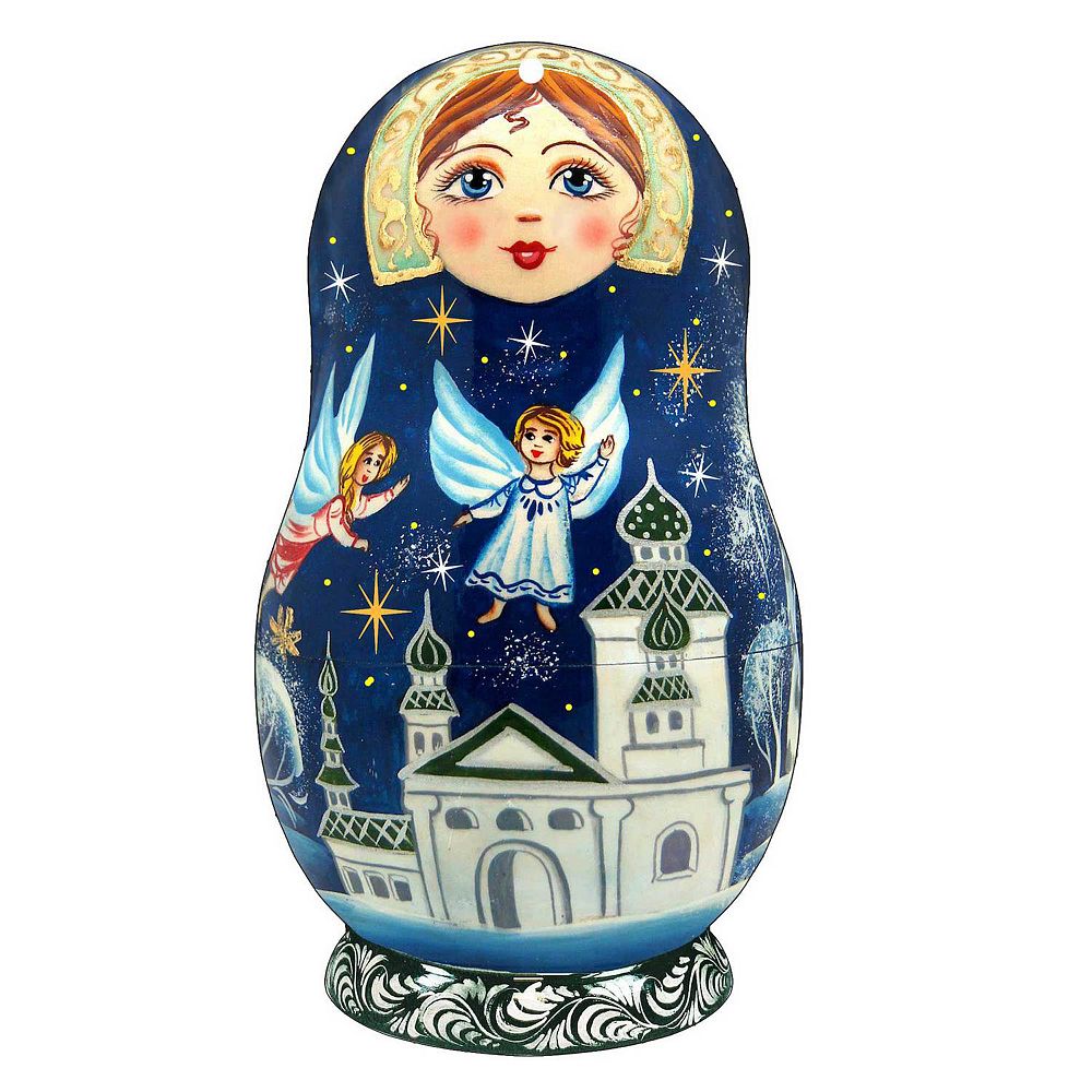 Flying Angels Nesting Doll 24-Inch Handcrafted Wooden Door Decor by G ...