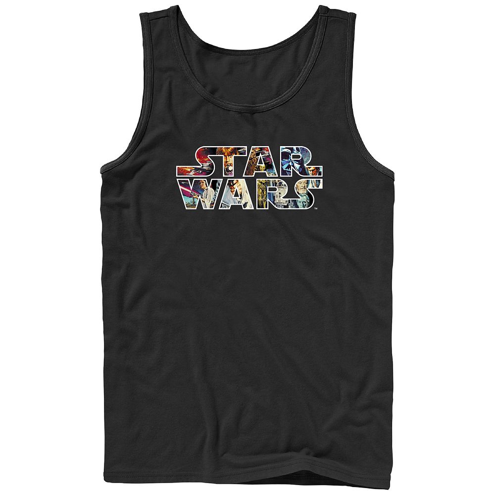 Men's Star Wars Scenes Filled Logo Graphic Tank Top
