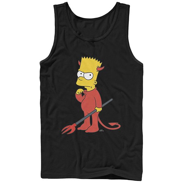 Men's The Simpsons Devil Bart Graphic Tank Top