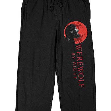 Men's Werewolf By Night Moon Howl Pajama Pants