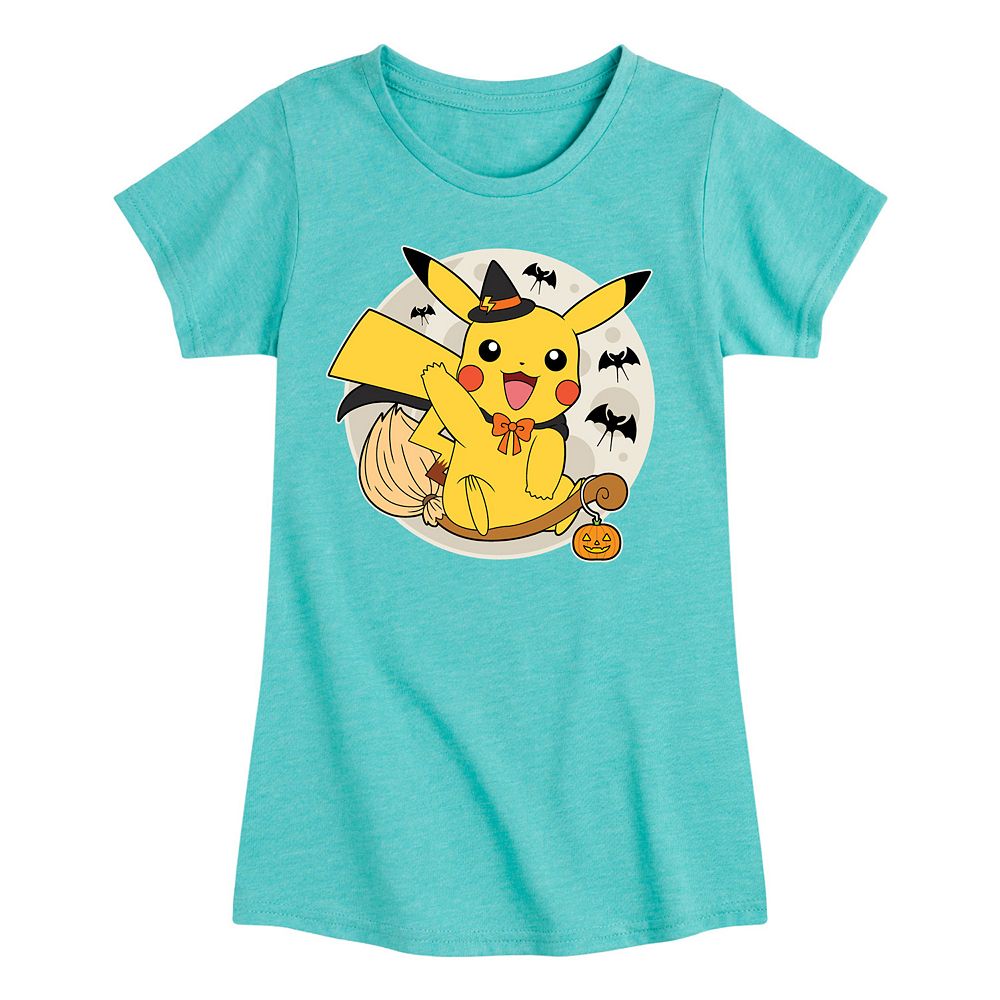 Girls 7-16 Pokemon Pikachu Moon Witch Graphic Tee