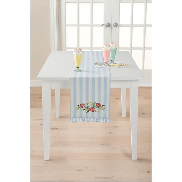 Celebrate Together™ Spring Ruffled & Striped Table Runner