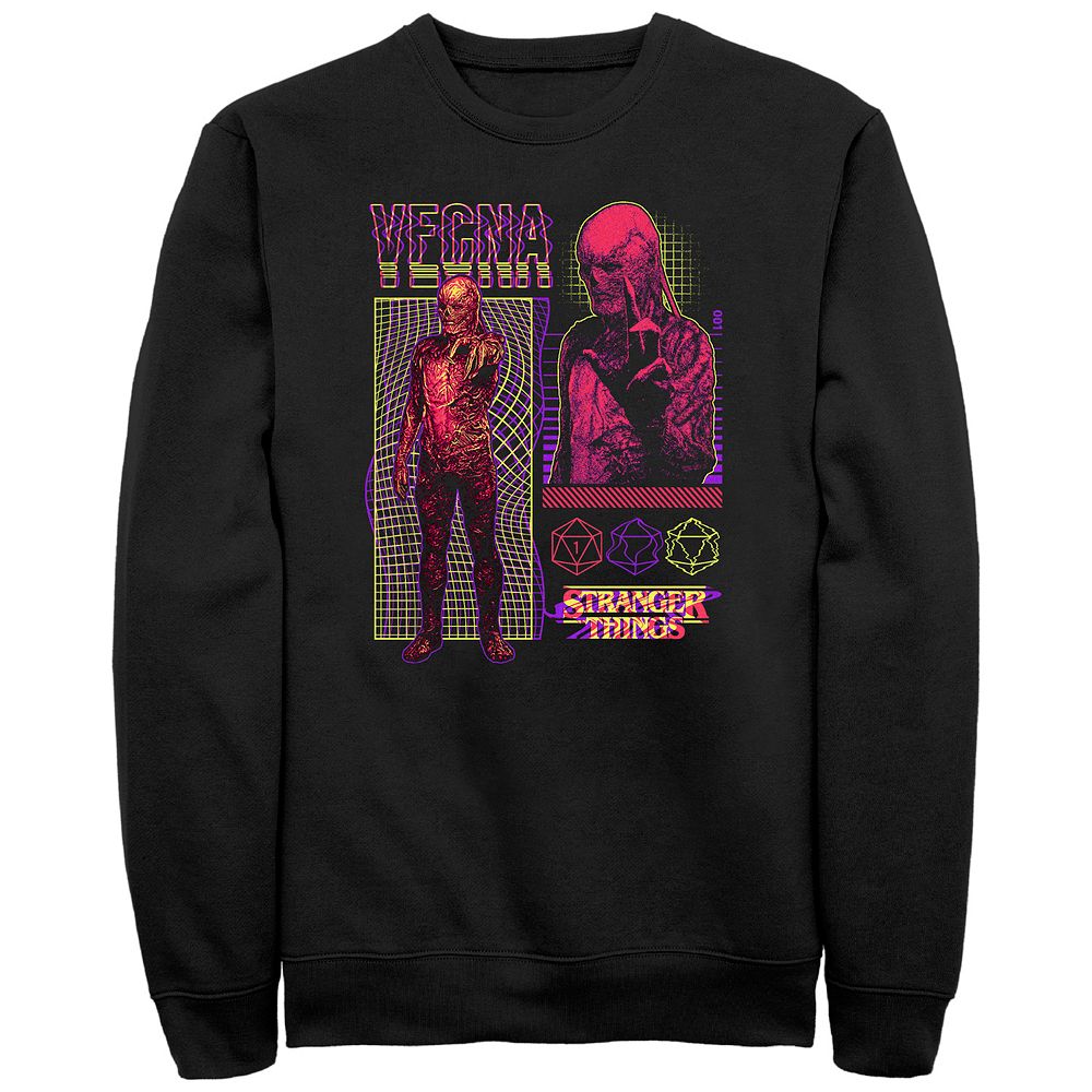 Men's Stranger Things Vecna Infographic Graphic Fleece