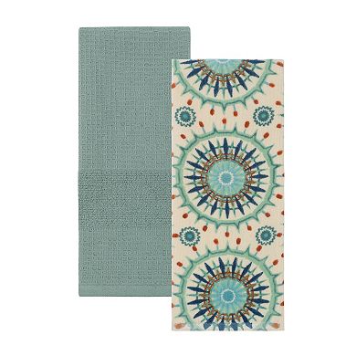 Food Network™ Medallion Terry 2-Pack Kitchen Towel Set