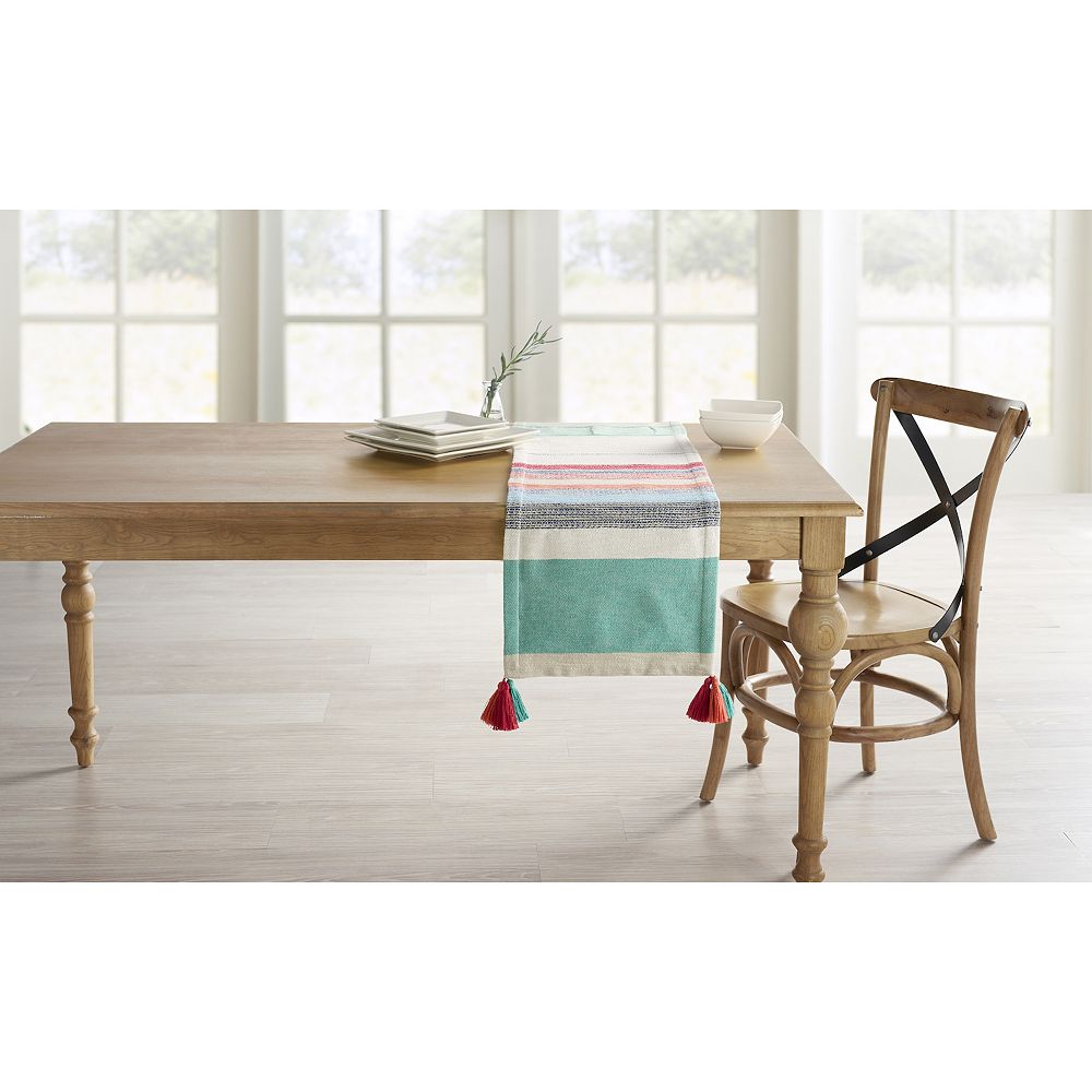 Food Network™ Multi-Yarn Dye Striped Table Runner