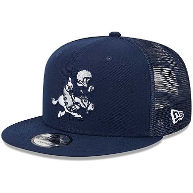Men's New Era Navy Dallas Cowboys Retro Joe Main Trucker 9FIFTY ...