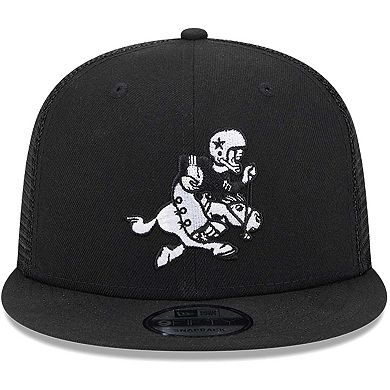 Men's New Era Black Dallas Cowboys Retro Joe Main Trucker 9FIFTY ...