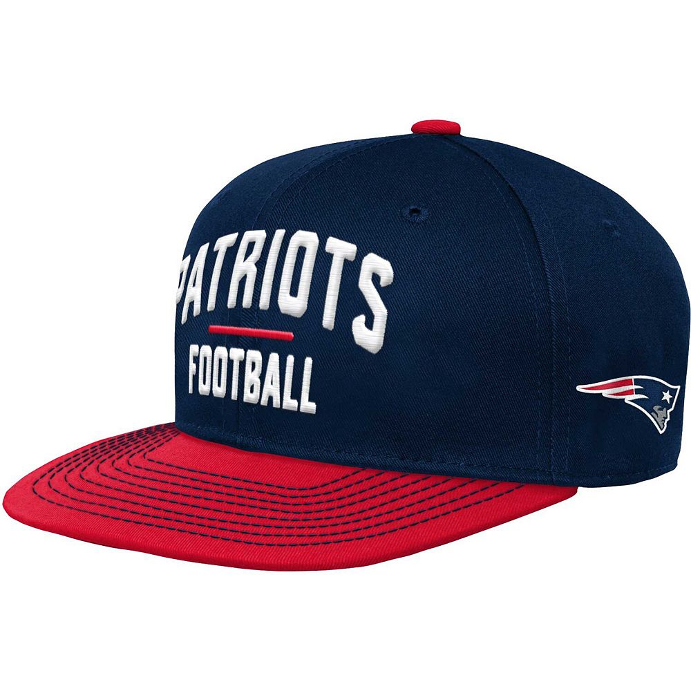 Preschool Navy New England Patriots Lockup Snapback Hat