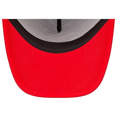 Men's New Era Red Kansas City Chiefs A-Frame Trucker 9FORTY Adjustable Hat