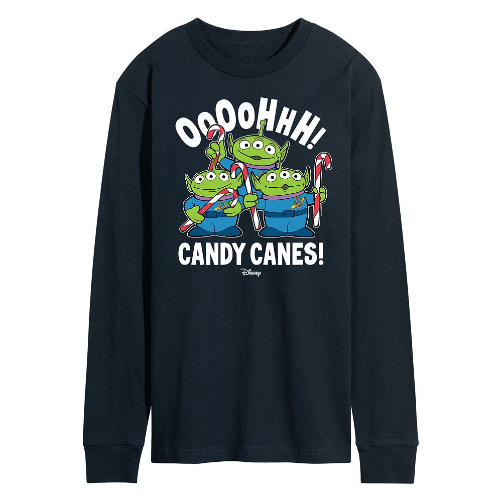 Disney / Pixar's Toy Story 4 Aliens Men's Oooh Candy Canes Long Sleeve ...