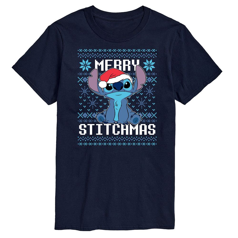 Disney's Lilo & Stitch Merry Stitchmas Men's Graphic Tee