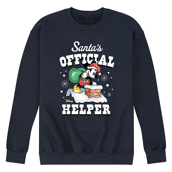 Disney's Men's Santa's Official Helper Fleece