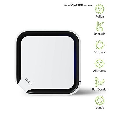 Avari QB Air Purifier with 3-Stage Electrostatic Filter, Charcoal ...
