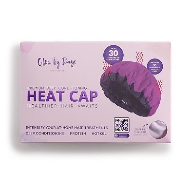 Glow By Daye Deep Conditioning Heat Cap with 10 Plastic Caps