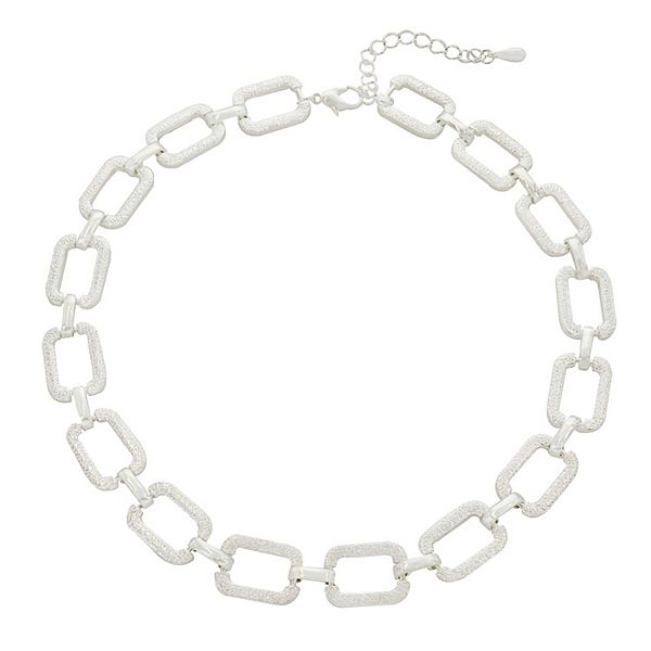 Pannee by Panacea Silver Tone Link Chain Necklace