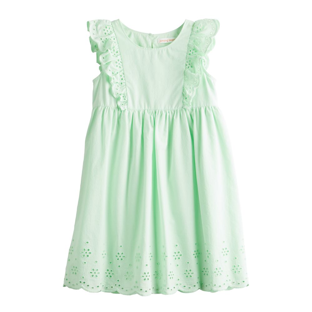 Girls 4-12 Jumping Beans® Eyelet Flutter Sleeve Dress