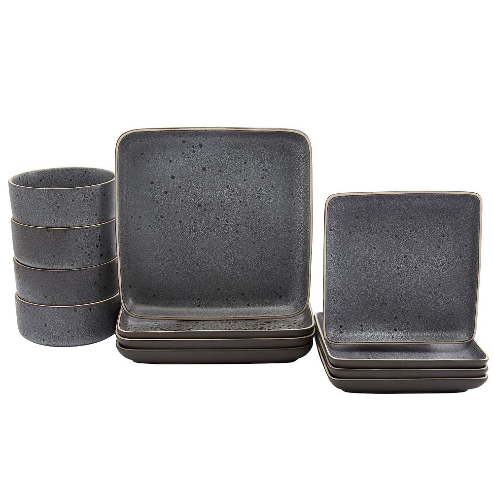 Tabletops Gallery Madison 12-pc. Square Dinnerware Set