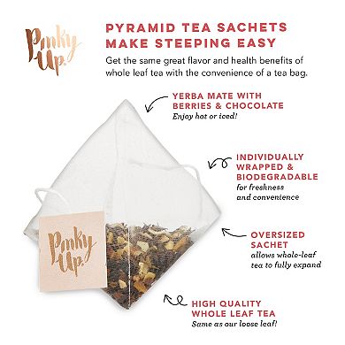 Pinky Up Raspberry Truffle Pyramid Tea Sachets