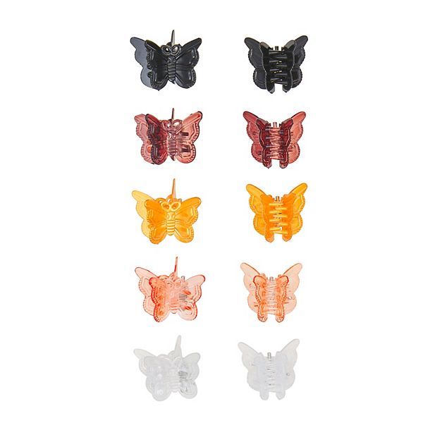 Butterfly Hair Clips 10-piece Set
