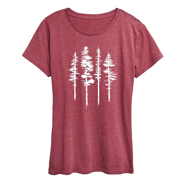 Women's Abstract Trees Graphic Tee