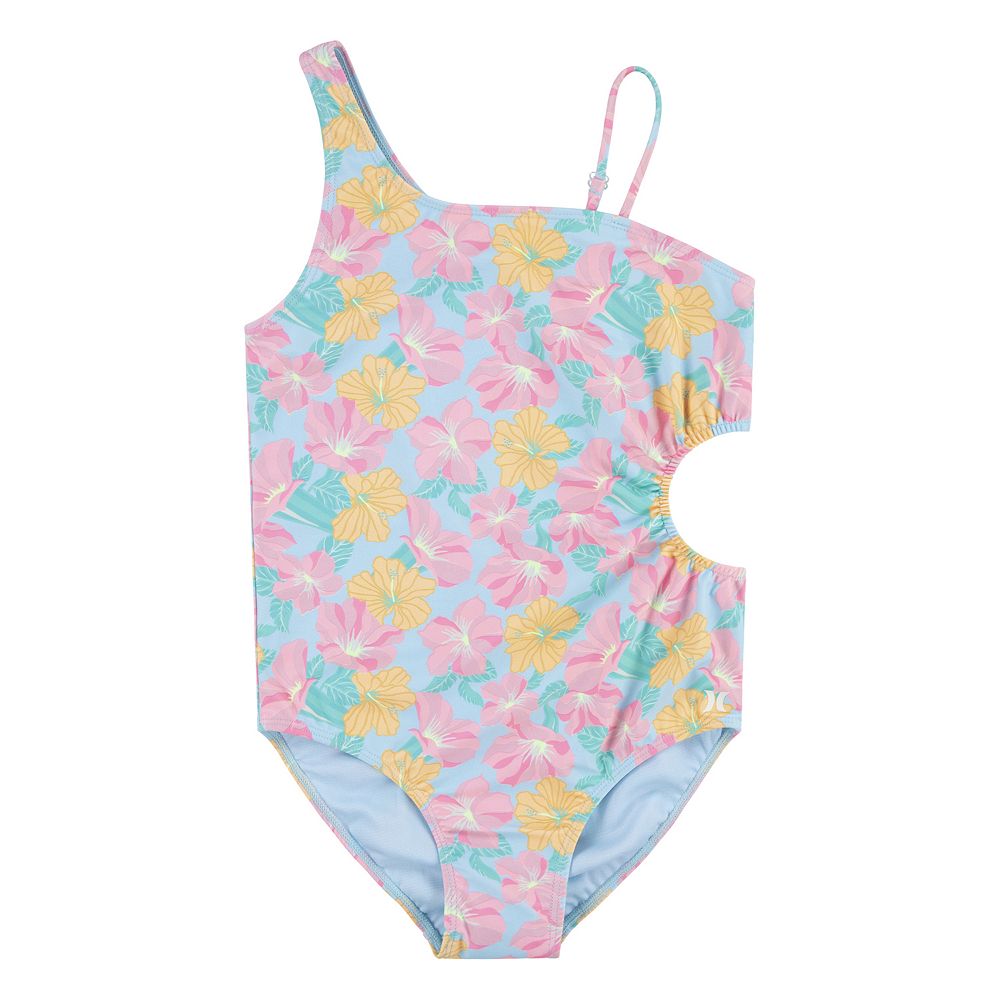 Girls 7-16 Hurley Cut-Out UPF One-Piece Swimsuit