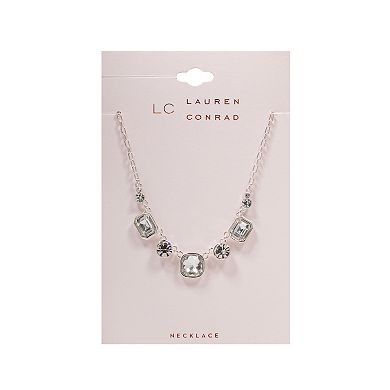 LC Lauren Conrad Multi Stone Statement Short Necklace