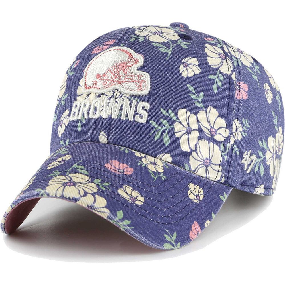 Women's '47 Navy Cleveland Browns Primrose Clean Up Adjustable Hat