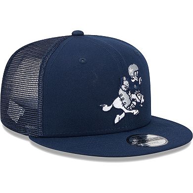 Youth New Era Navy Dallas Cowboys Retro Joe Main Trucker 9FIFTY ...