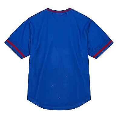 Men's Mitchell & Ness Red Philadelphia 76ers Jumbotron 3.0 Mesh V-Neck ...