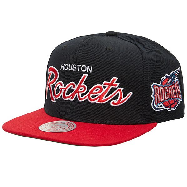 Men's Mitchell & Ness Black Houston Rockets Hardwood Classics MVP Team ...