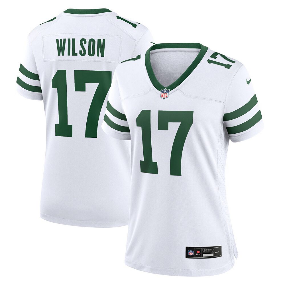 Women's Nike Garrett Wilson Legacy White New York Jets Game Jersey