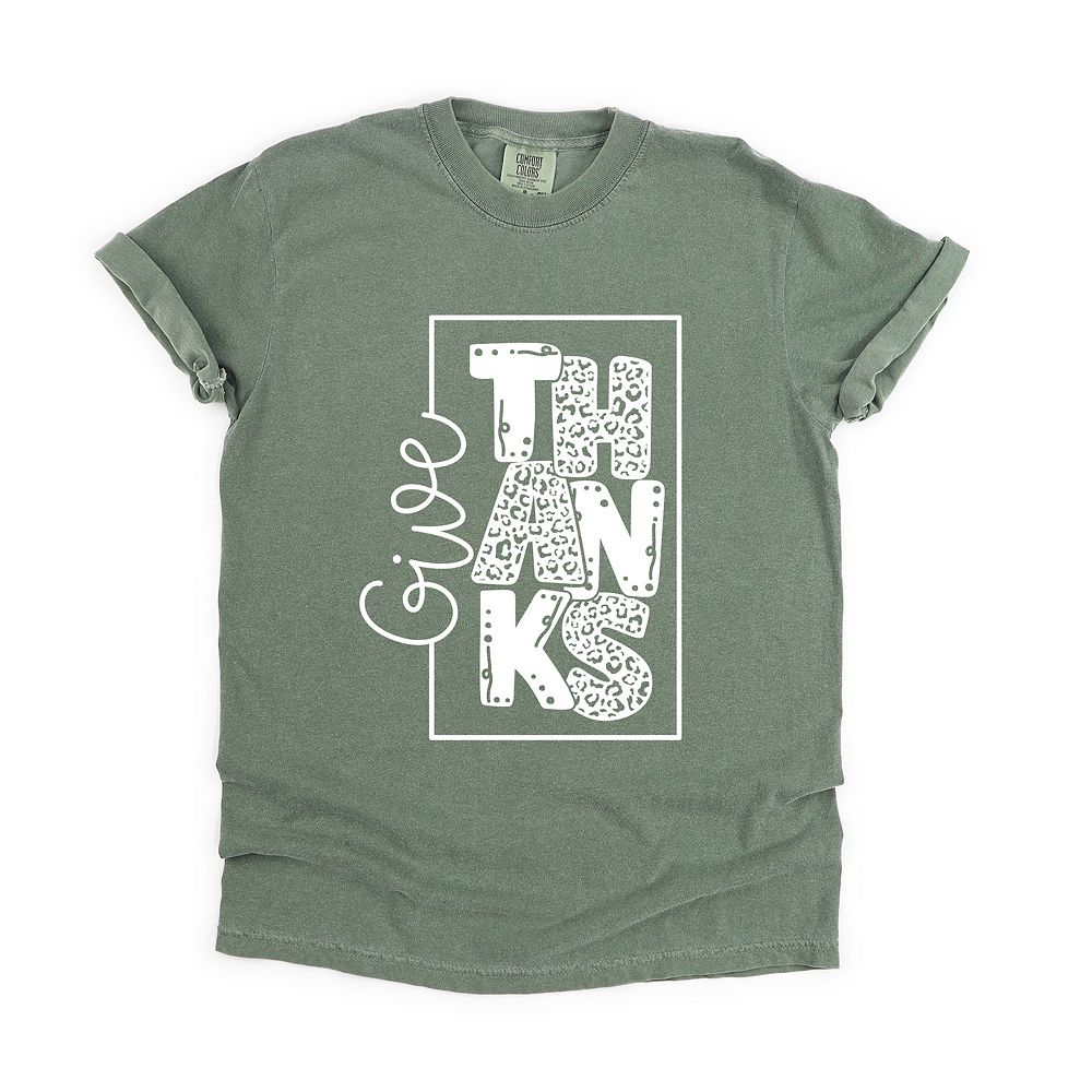 Give Thanks Square Garment Dyed Tees