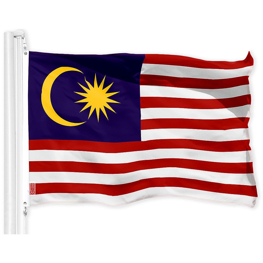 G128 Malaysia 150D 3x5 Ft Printed Polyester Flag