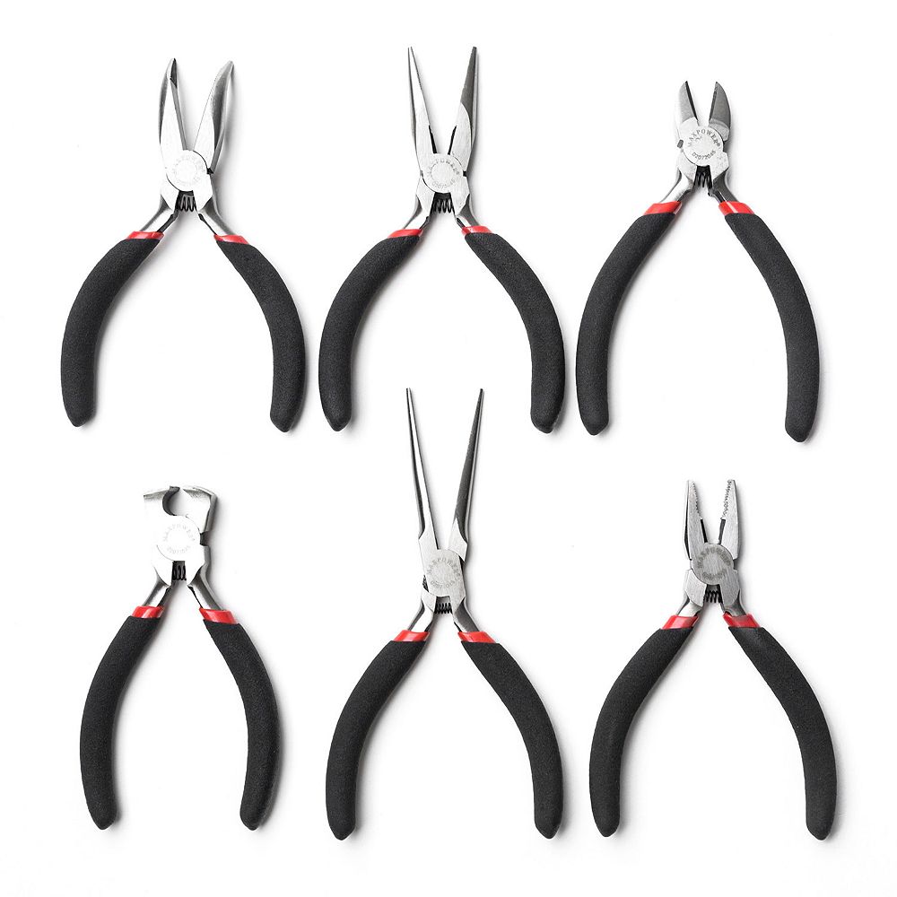MAXPOWER Mini Pliers Set, 4.5 Inch, 6PCS