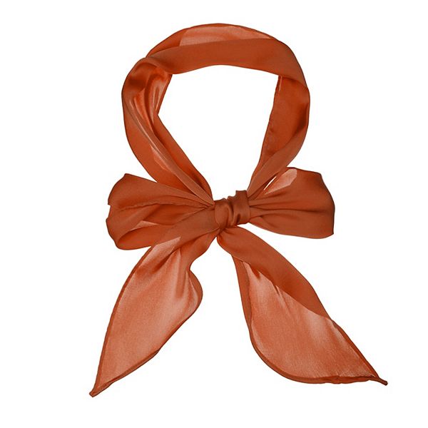 Women's Plain Pure Skinny Scarf Scarves Long Neckerchief Hair Band