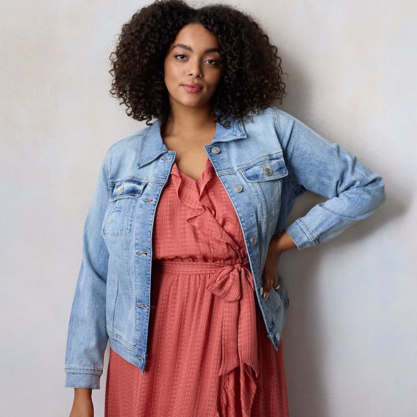 Plus Size LC Lauren Conrad New Core Denim Jacket