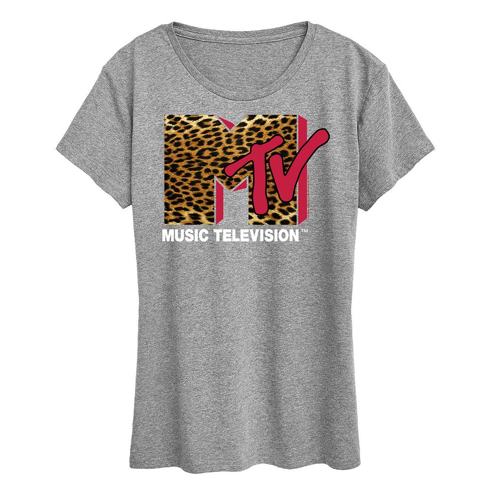 Women's MTV Leopard Logo Graphic Tee