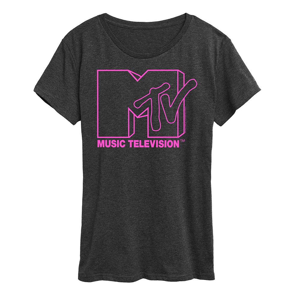 Women's MTV Pink Logo Graphic Tee