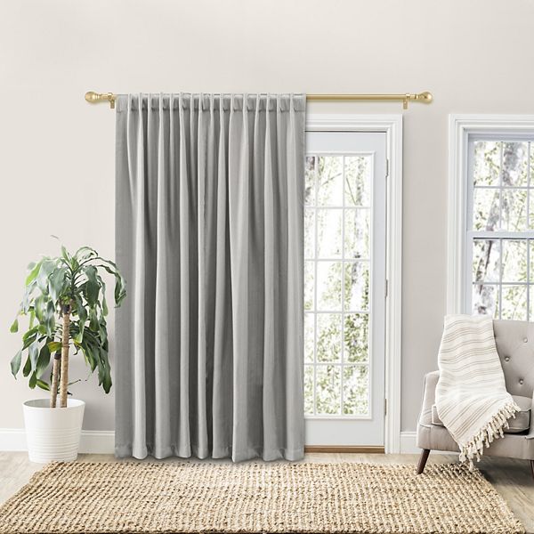 Grand Pointe Rod Pocket Patio Panel W/back Tabs & Wand Curtain